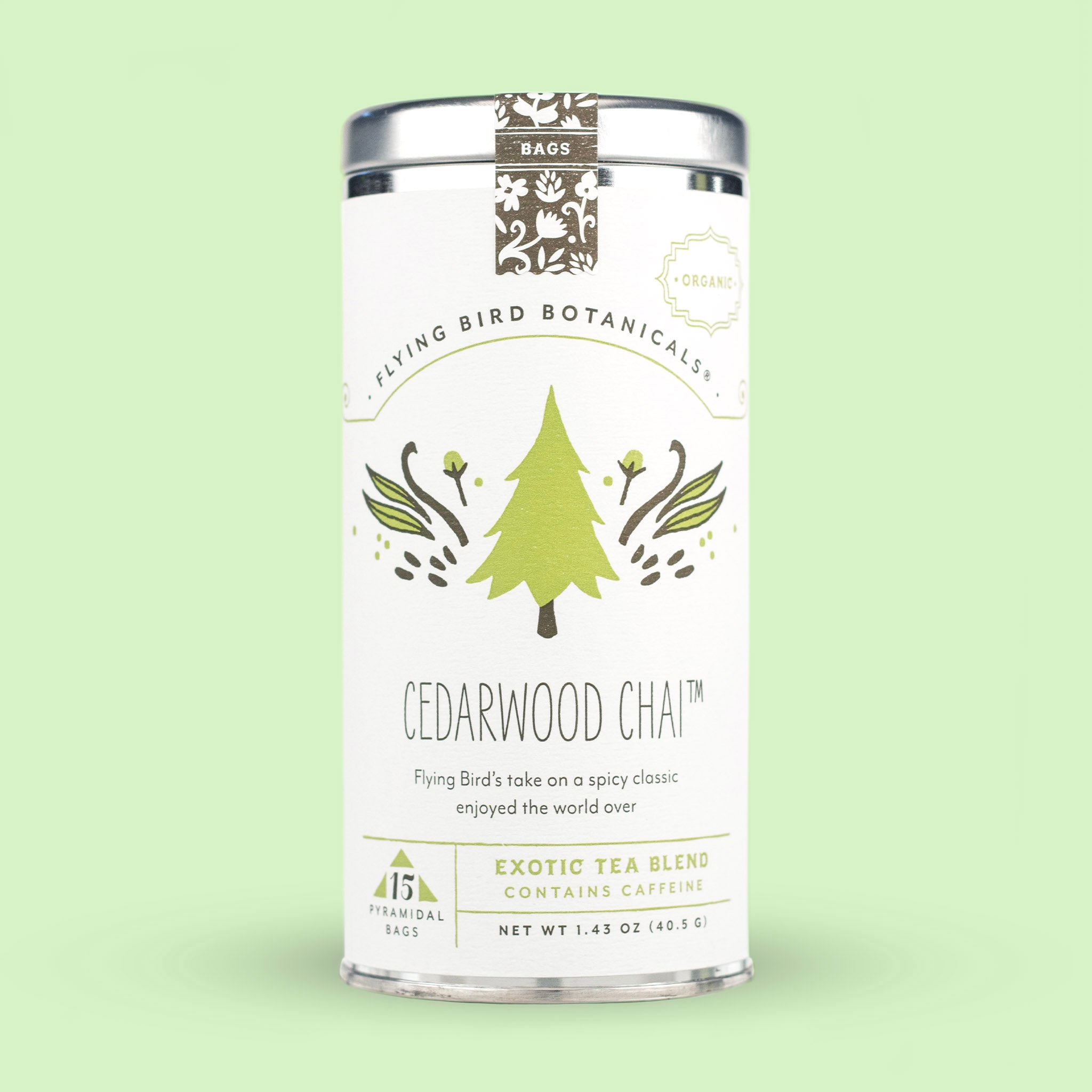 Cedarwood Chai Tea Bags – Flying Bird Botanicals